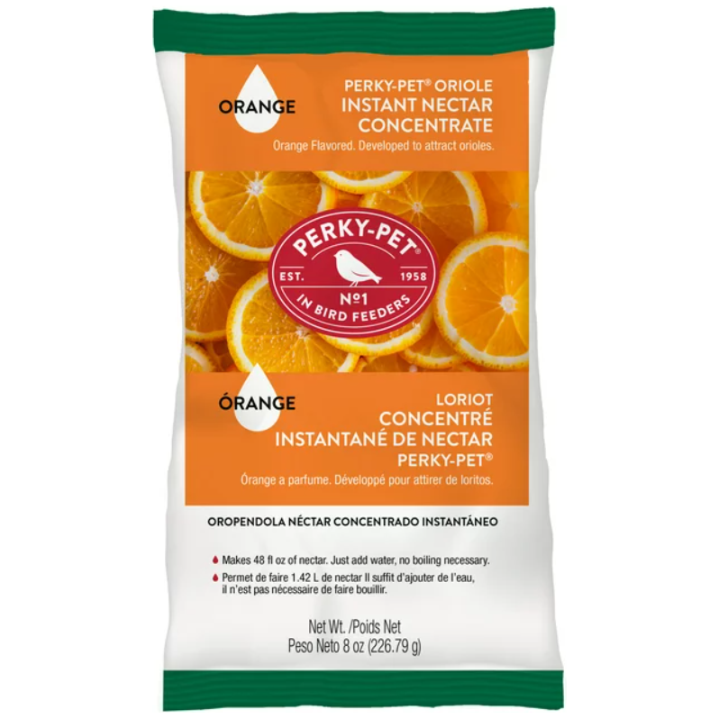Orange Instant Nectar Powder Oriole Nectar - 8oz Pouch, Easy-to-Mix Fo ...
