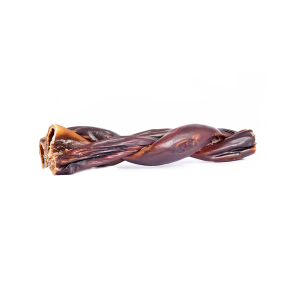 Raw Dog 10" Braided Beef Gullet Stick Dog Treat