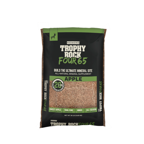 30 Lbs. Trophy Rock Four65 Apple Bag - Granular Apple Deer Mineral