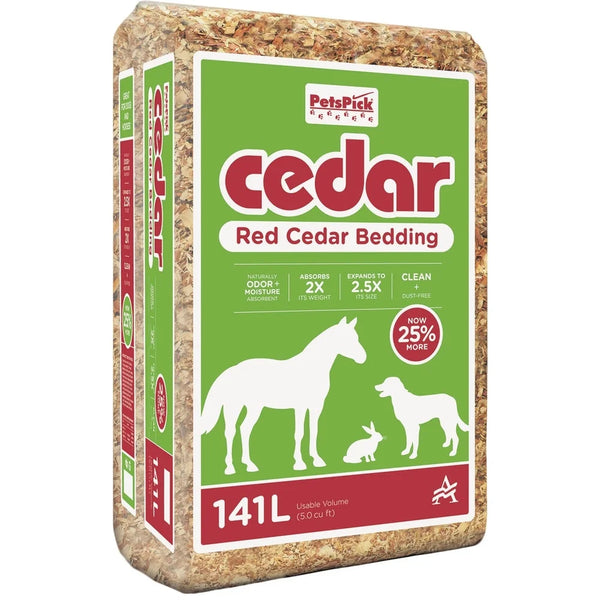 5CF PetsPick Compressed Cedar Bedding