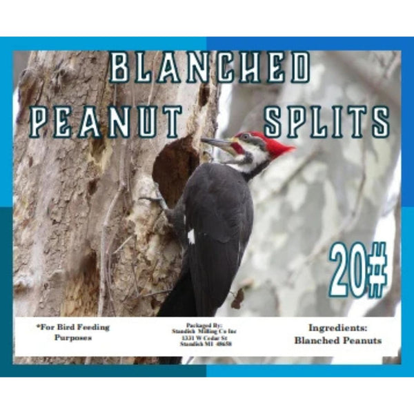 20 Lbs. Blanched Peanut Splits