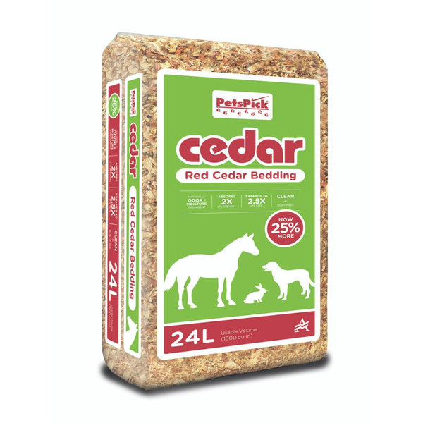 24 Liters Pets Pick Red Cedar Bedding