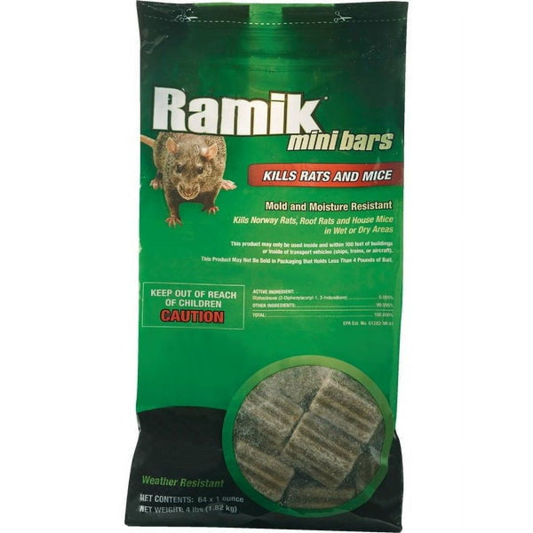 4# Ramik Mini Bars Pouch Rodent Control Bait