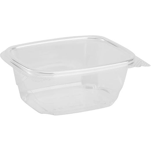 16oz Cear Hinged Plastic Containers 200 Count - Durable and Stackable ...